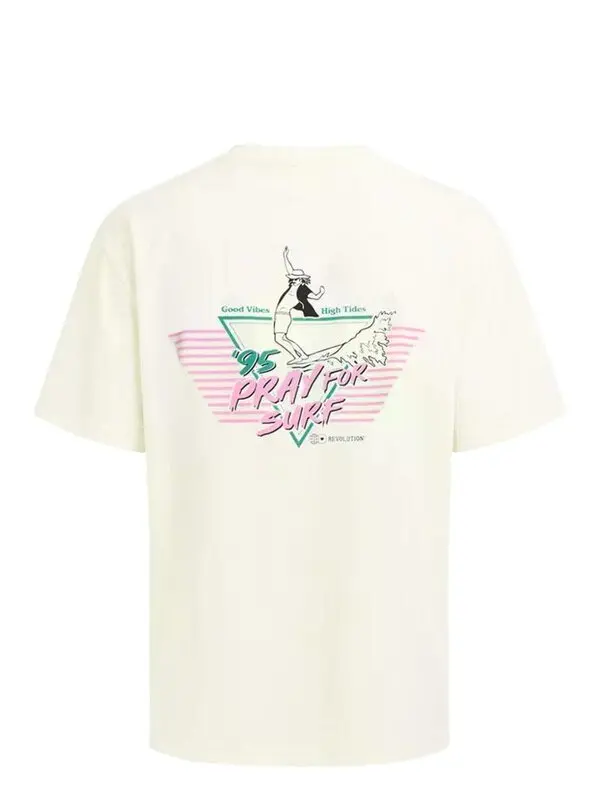 REVOLUTION NOW Graphic-print T-shirt - Neutrals