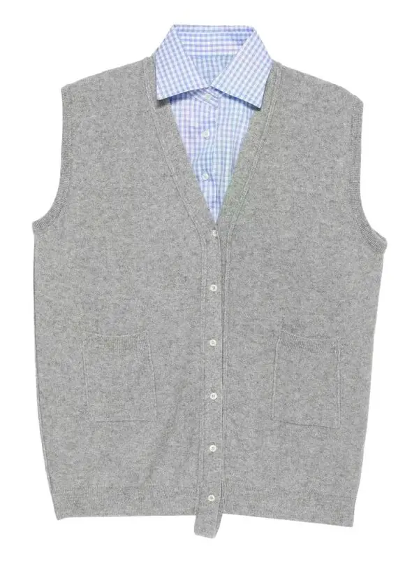 MAISON JEJIA Maddy Button-up Gilet - Grey