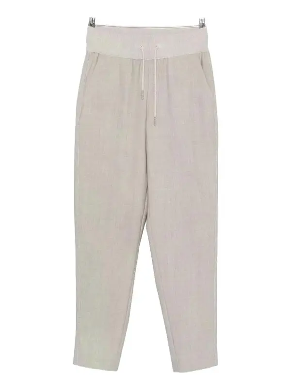 PANICALE Drawstring Tapered Trousers - Grey