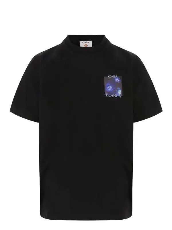 Casablanca Graphic-print T-shirt - Black