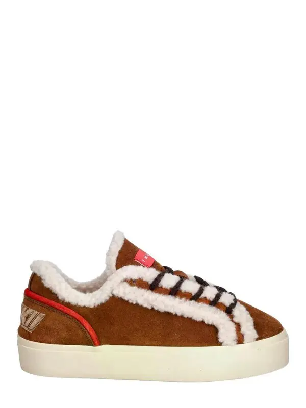 Inuikii Lila Suede Sneakers - Brown