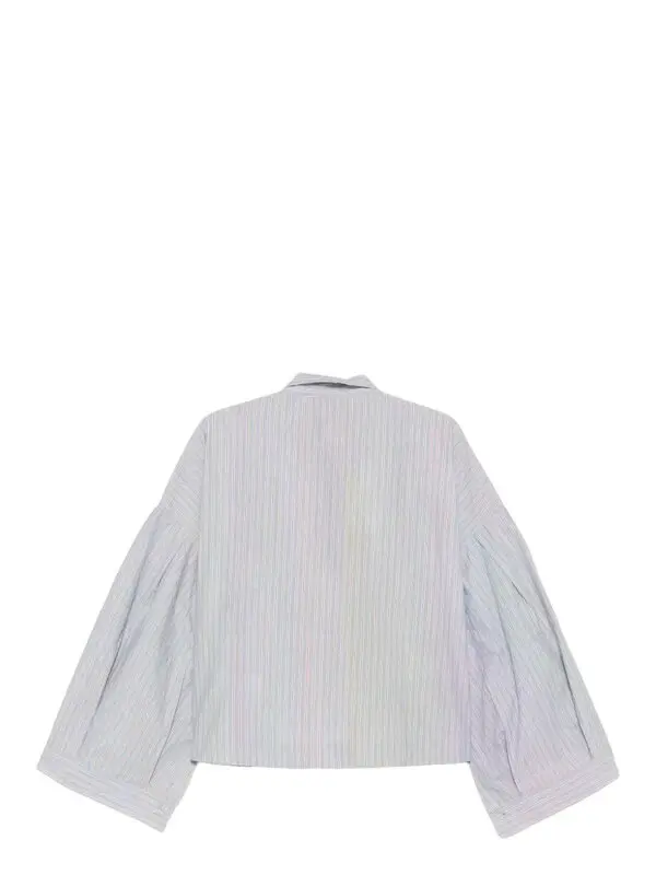 MAISON JEJIA Clo Pussy-bow Striped Blouse - Blue