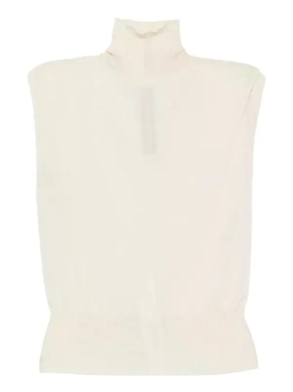 Rick Owens Ribbed Turtle-neck Top - Neutrals