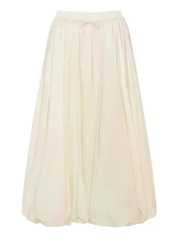 Max Mara Long Water-repellent Canvas Skirt - Neutrals