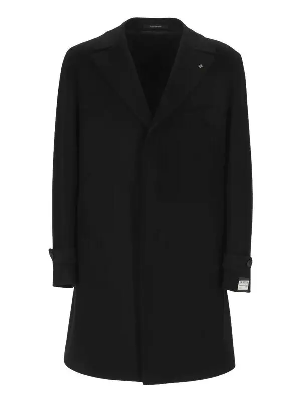 Tagliatore Notched-lapel Single-breasted Coat - Black