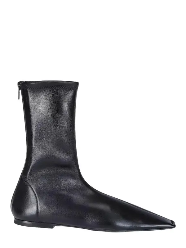 Khaite Marlene Leather Boots - Black