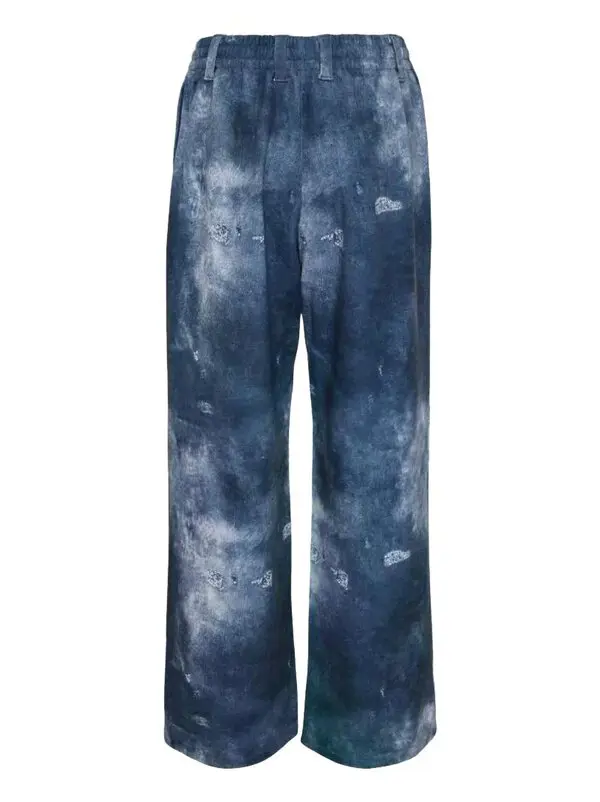We11Done Distressed Trousers - Blue