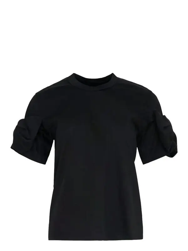 Noir Kei Ninomiya Bow-detail T-shirt - Black