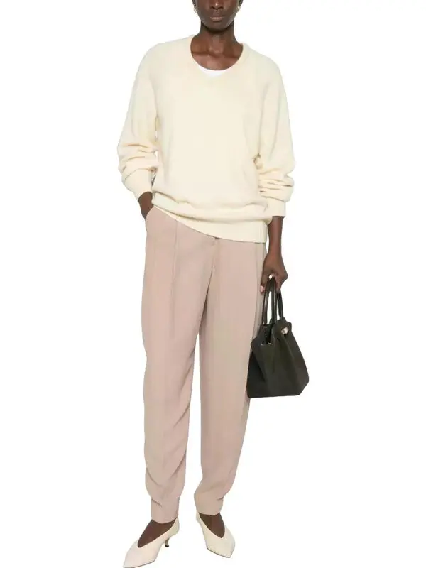 Fabiana Filippi Pleated Tapered Trousers - Neutrals