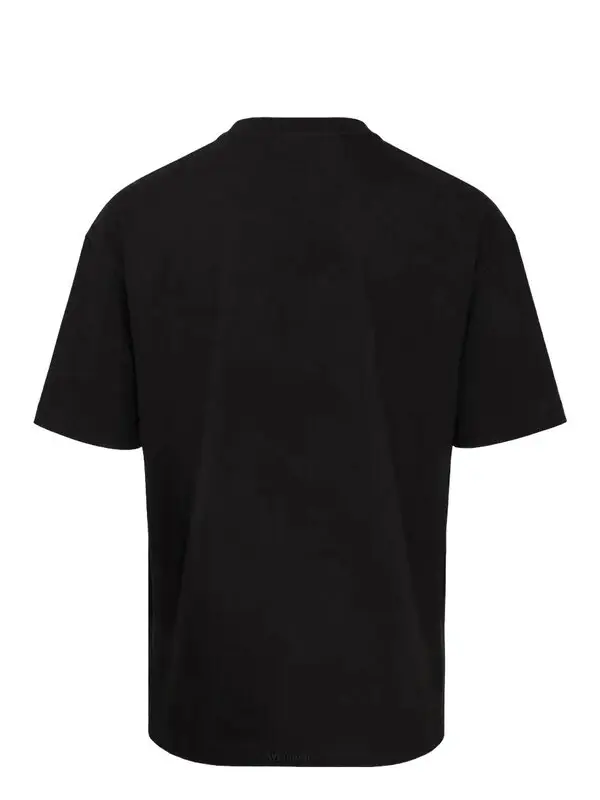 We11Done Teddy-motif Chest-pocket T-shirt - Black