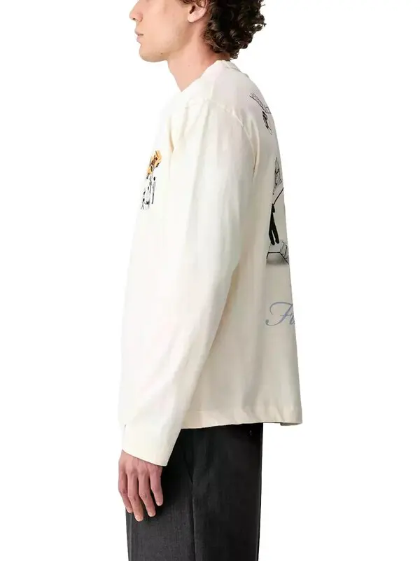 Filling Pieces Graphic-print Long-sleeve T-shirt - Neutrals