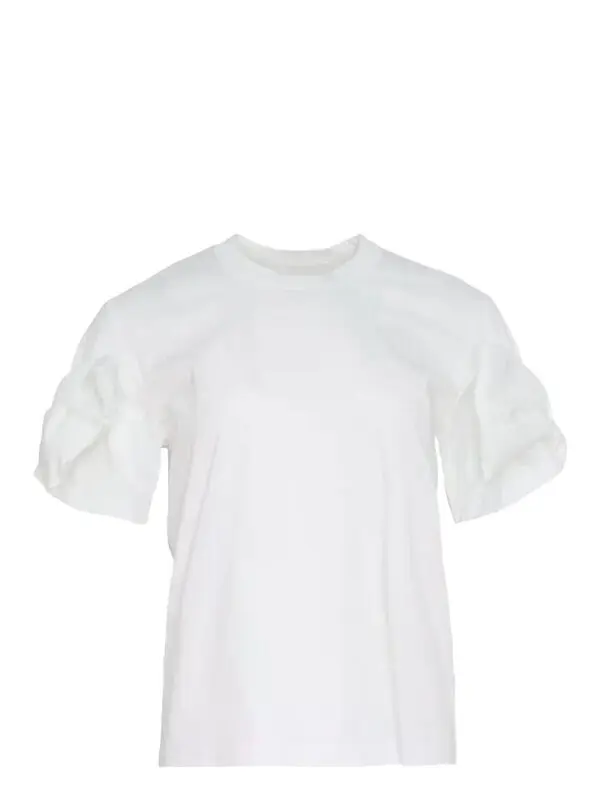 Noir Kei Ninomiya Bow-detail T-shirt - White