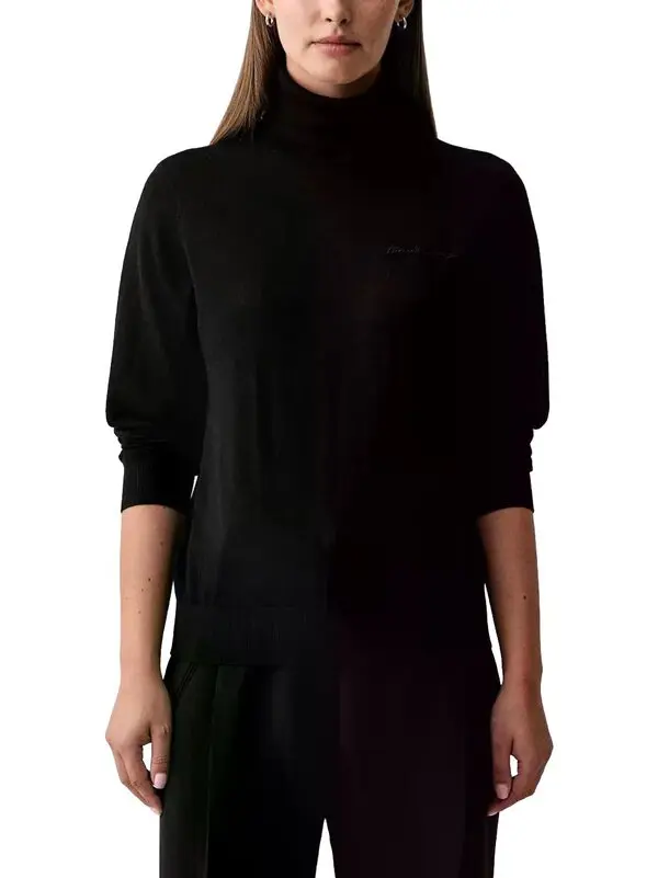 Armani Exchange Roll-neck Sweater - Black