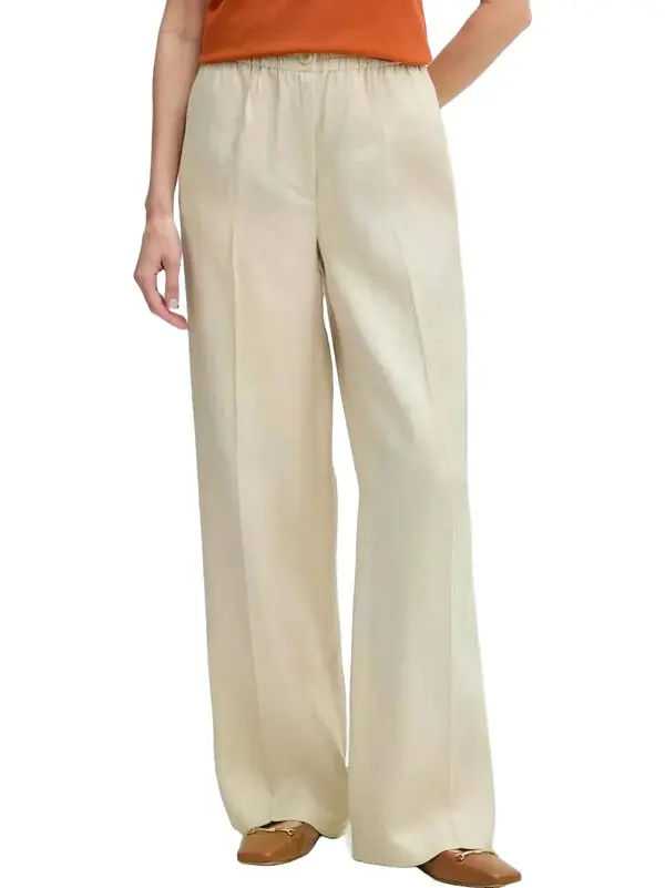 Sisley Pressed-crease Trousers - Neutrals