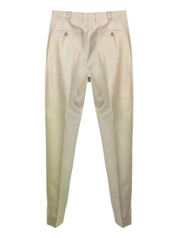 Incotex Mélange-effect Slim-fit Trousers - Neutrals