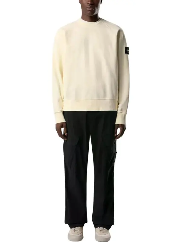 Stone Island Organic Cotton Fleece Sweatshirt - Neutrals