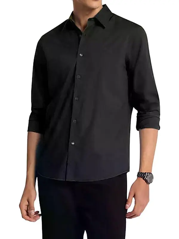 Michael Kors Stretch Cotton Shirt - Black