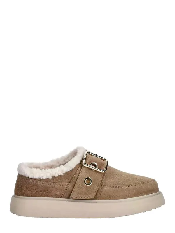 Inuikii Buckle-detail Flat Mules - Neutrals