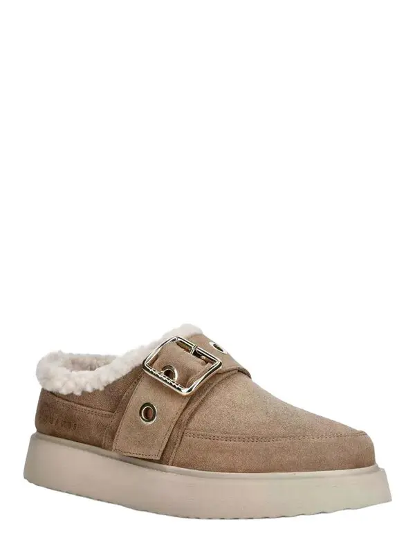 Inuikii Buckle-detail Flat Mules - Neutrals