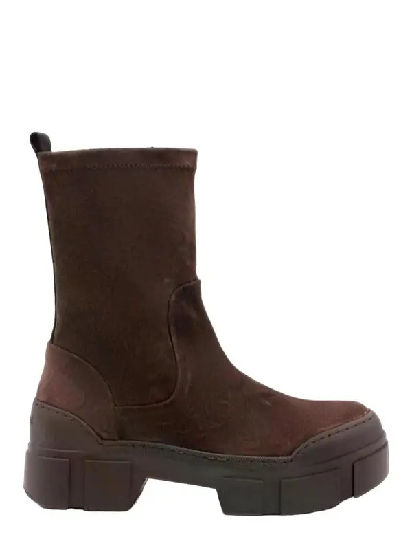 VIC MATIE Platform Lug-sole Ankle Boots - Brown
