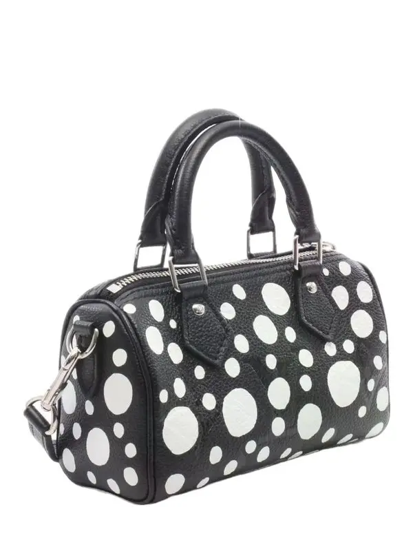 LOUIS VUITTON X Yayoi Kusama Nano Infinity Dot Speedy Tote Bag - Black