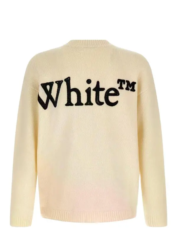 Off-White Bookish Shared Crewneck Sweater - Neutrals