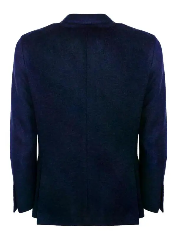 Eleventy Single-breasted Patch-pocket Blazer - Blue