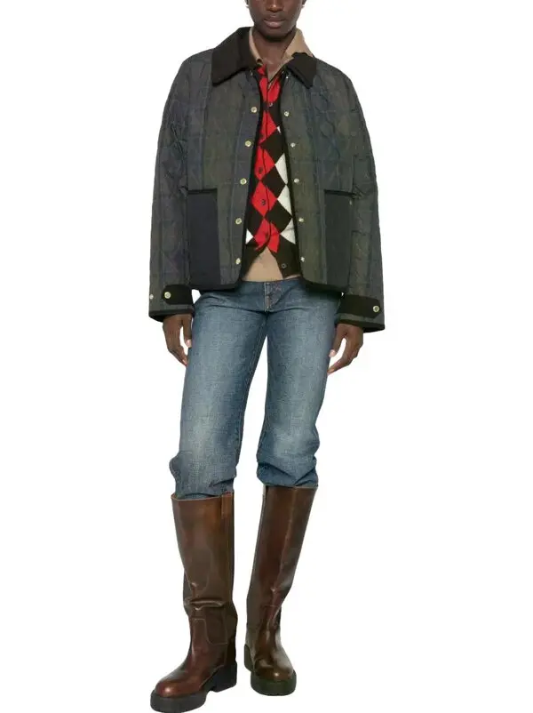 Barbour Quilted Tartan-print Jacket - Green