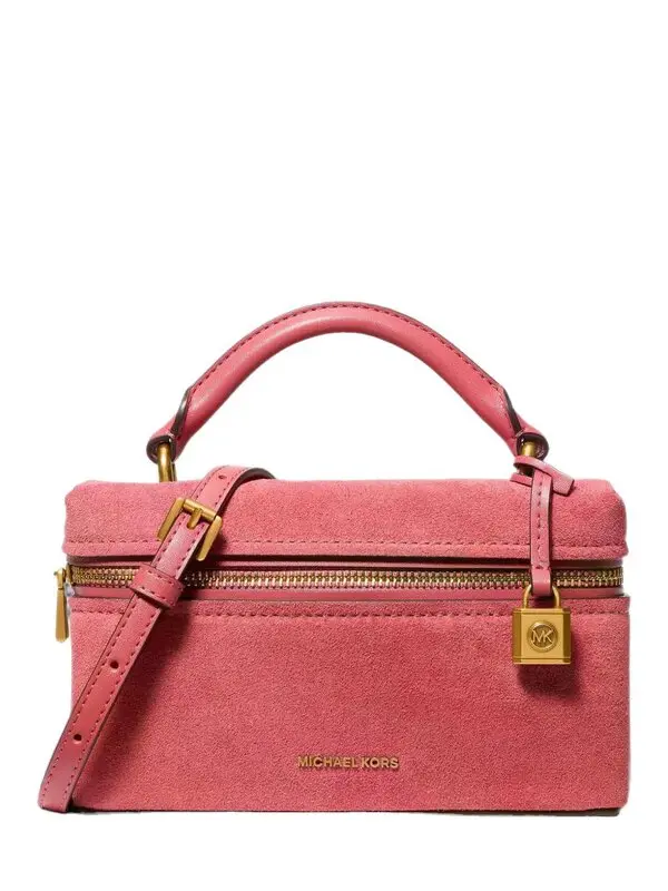 Michael Kors Jana Suede Crossbody Bag - Pink