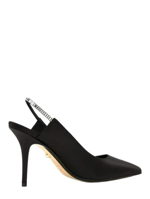 ALEVI MILANO Danielle Crystal-embellished Slingback Pumps - Black