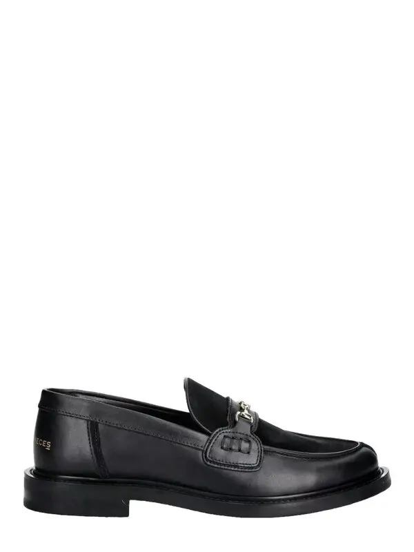Filling Pieces Horsebit Panelled Loafers - Black