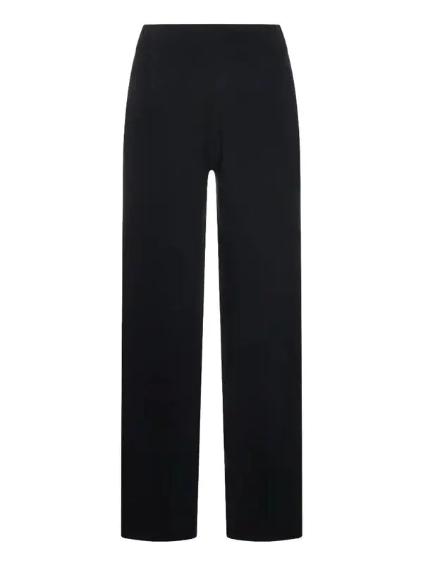 ALLUDE Fine-knit Trousers - Black
