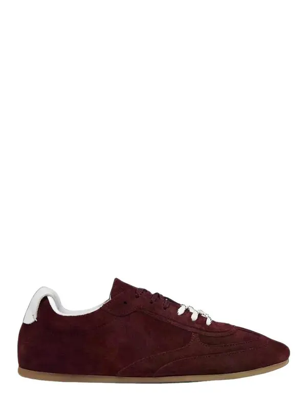 ALOHAS Suede Lace-up Sneakers - Red
