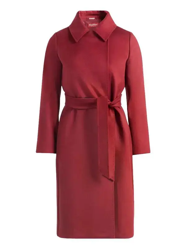 Max Mara Wool Double-breasted Coat - Red