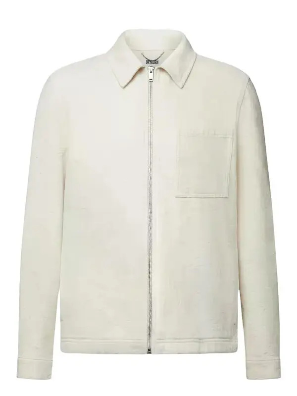 DRYKORN Jerson Jacquard-weave Zipped Jacket - Neutrals