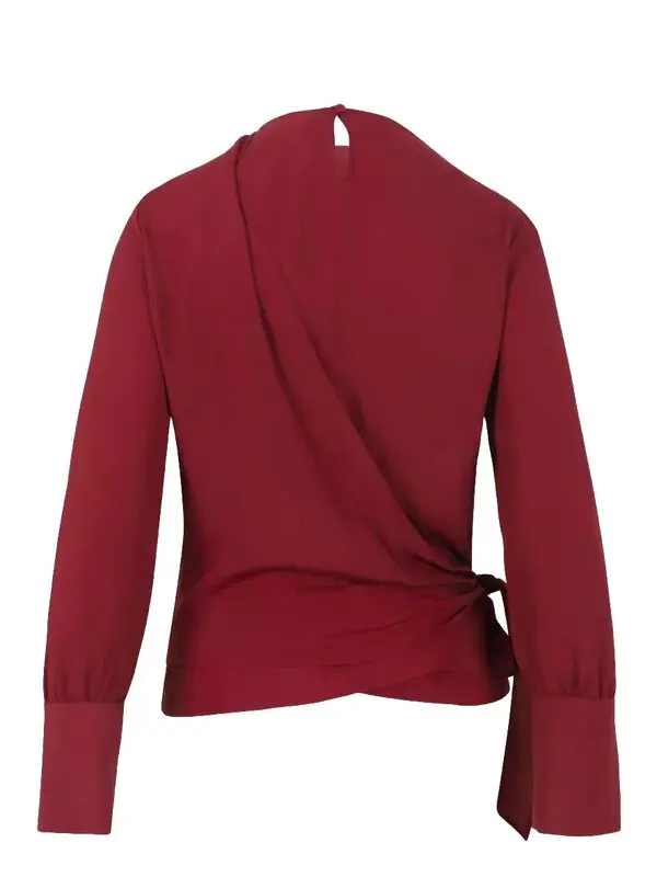 Federica Tosi Wrap-style Long-sleeved Blouse - Red