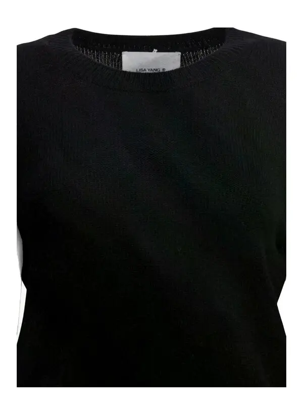 LISA YANG Mable Cashmere Crew-neck Sweater - Black
