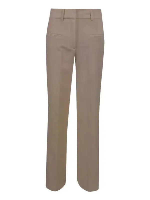 Federica Tosi Pressed-crease Tailored Trousers - Brown