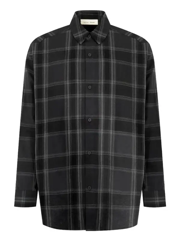 Fear Of God Flannel Button-up Shirt - Black