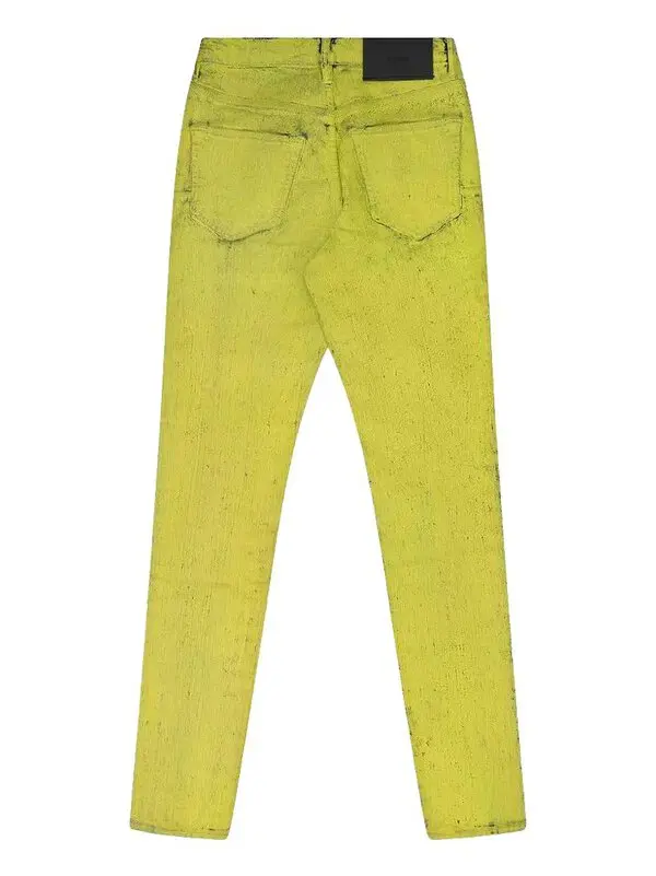 PURPLE BRAND Paint-effect Jeans - Yellow