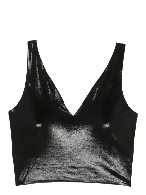 MACRON V-neck Performance Top - Black
