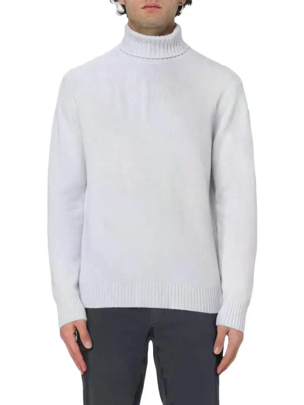 XC Roll-neck Knitted Sweater - Blue