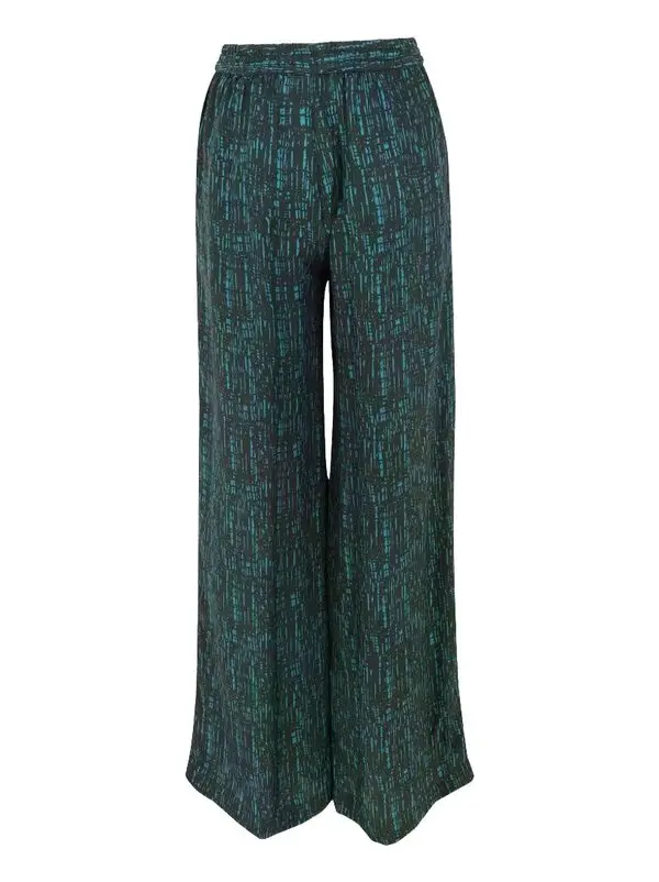 GIANLUCA CAPANNOLO Check-print Palazzo Pants - Black
