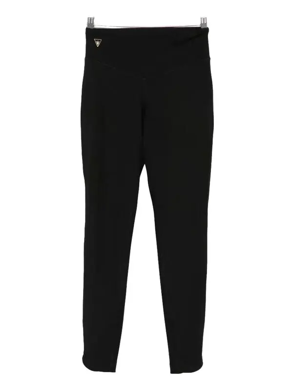 MACRON Logo-patch Performance Leggings - Black