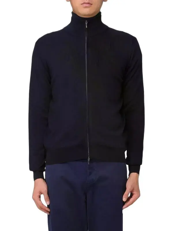 XC Zip-up Merino-wool Cardigan - Blue