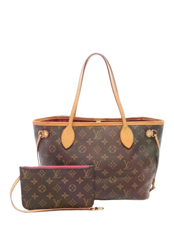 LOUIS VUITTON Monogram Canvas Neverfull Tote Bag - Brown
