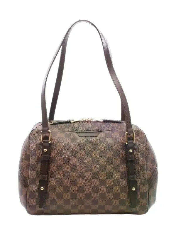 LOUIS VUITTON 2010 Gm Rivington Damier Rbene Tote Bag - Brown