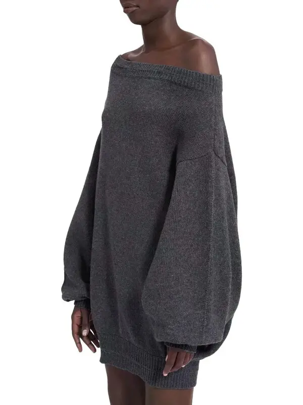 MAISON MARGIELA Merino-wool Knitted Dress - Grey