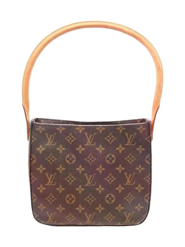LOUIS VUITTON Monogram Canvas Looping Tote Bag - Brown