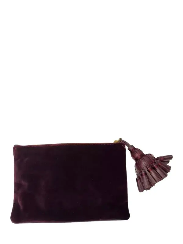 ANYA HINDMARCH Georgiana Perforated Clutch Bag - Purple